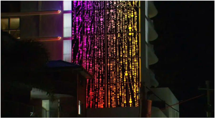 Rainbow Bay Up In Lights – $1.3m Artwork Officially Unveiled To The ...